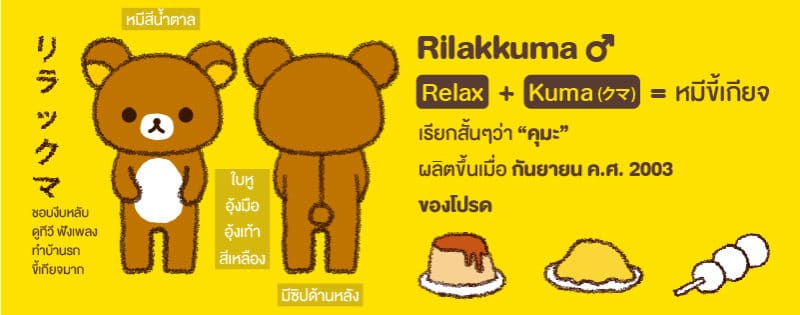 ส่องประวัติตัวละครสุดน่ารักจาก Rilakkuma and Kaoru