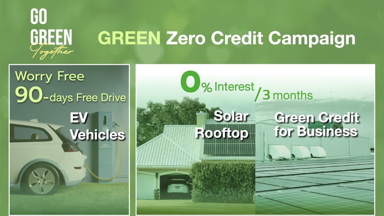 กสิกรไทยเปิดตัว ‘สินเชื่อสีเขียว’ ในโปรเจกต์ GO GREEN Together ชวนคนไทย ...