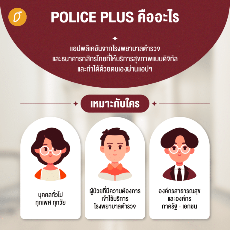 มารู้จักกับ “POLICE PLUS” เข้าถึงบริการโรงพยาบาลตำรวจง่ายในแอปฯ เดียว