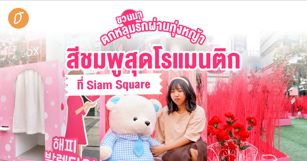 ชวนมาตกหลุมรักผ่านทุ่งหญ้าสีชมพูสุดโรแมนติกที่ Siam Square