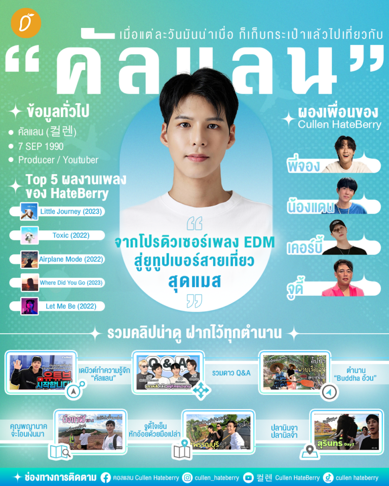 เมื่อแต่ละวันมันน่าเบื่อ ก็เก็บกระเป๋าแล้วไปเที่ยวกับ “คัลแลน”