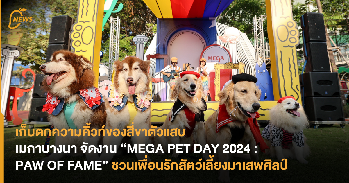 เก็บตกความคิ้วท์ของสี่ขาตัวแสบ เมกาบางนา จัดงาน “MEGA PET DAY 2024 ...
